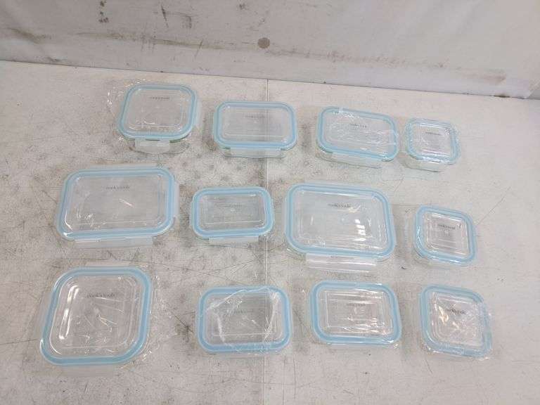 Assortment of 12 Cook's Tools Glass Tupperware - Assorted Sizes - Dutch ...