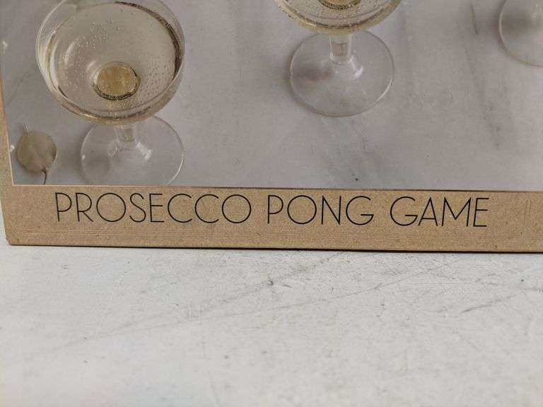 Studio Mercantile Prosecco Pong Game - Includes 12 Plastic Coupes & 3 ...