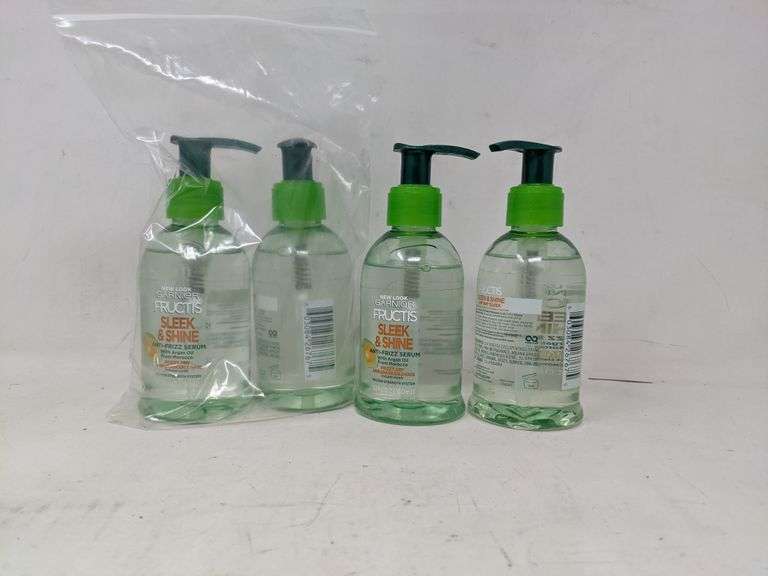 Lot of 4 New Look Garnier Fructis Sleek and Shine Anti-Freeze Serum ...