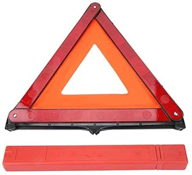 Lot of 3 Reflective Triangle Traffic Signs - Dutch Goat
