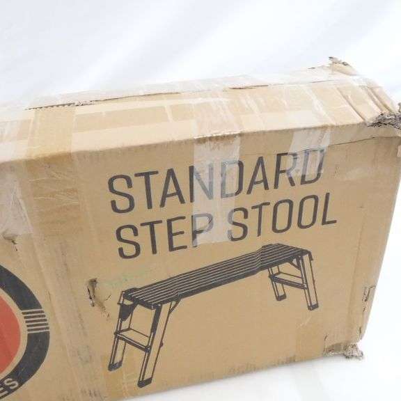 Adam's Polishes Standard Step Stool, 38'' x 12'' Essential Folding ...