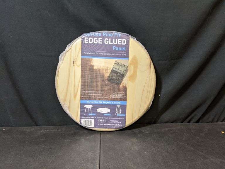 Lot Of 2 Spruce Pine Fir Edge Glued Panel 1"x15" Round - Dutch Goat