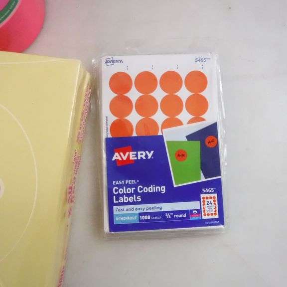 Assortment Of Office Supplies: 2 Rolls Of Bright Pink Duck Tape 1.88" X ...