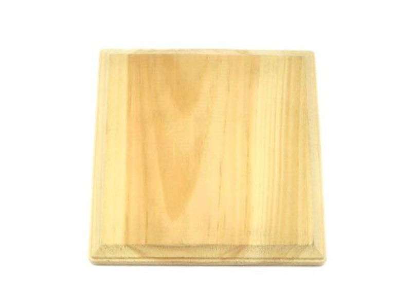 Lot Of 6: Woodline Works 7" x 7" Wood Square Plaque - Dutch Goat