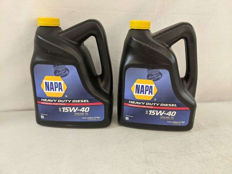 Lot of 2 Napa Heavy Duty Diesel 15W-40 Engine Oil - 1 Gallon - Dutch Goat