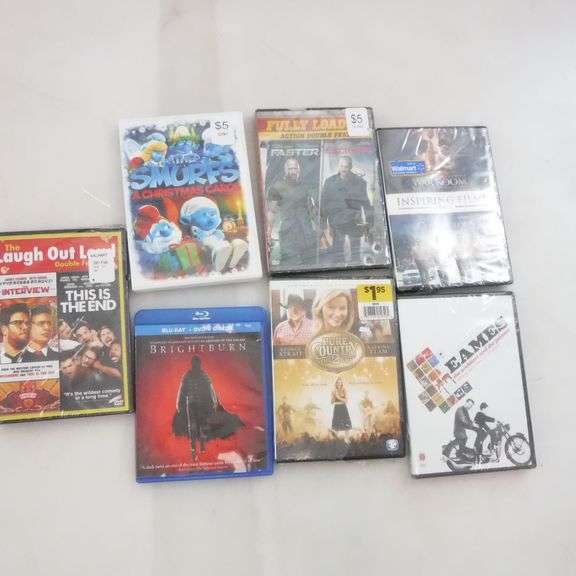 Assortment Of Movies: Brightburn Blu-Ray, DVD, Digital (R); The Smurfs ...