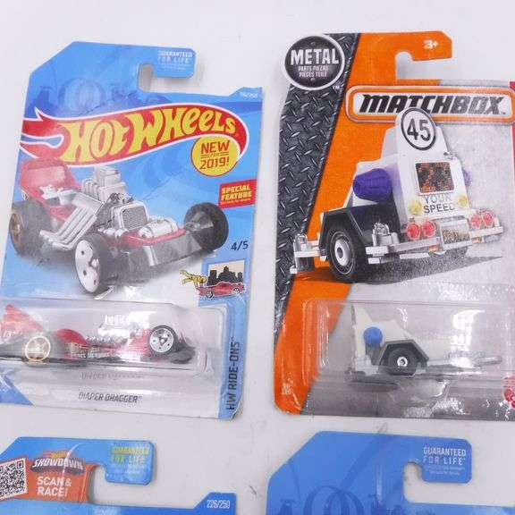 Assortment Of 4 Toy Cars: Matchbox Speed Trapper Metal Pieces, Hot ...