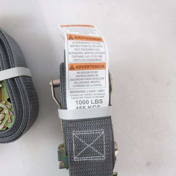 Lot Of 3 : Kinedyne 2"x16" Logistic Ratchet Strap 1000 Lb Capacity Grey ...