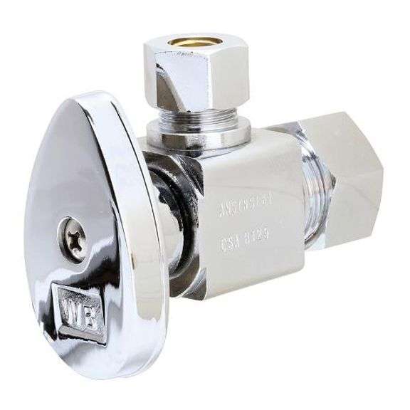 Lot Of 7 Wolverine Brass 5/8" x 3/4" Turn Ceramic Disc Angle Stop ...