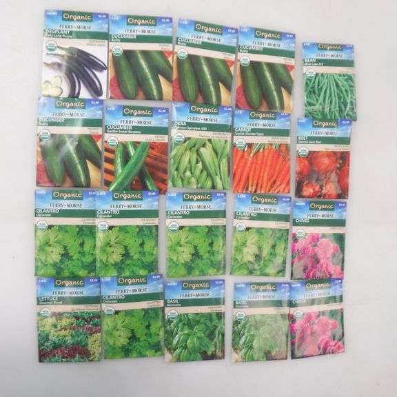 Assortment Of 20: USDA Organic Vegetable Seeds - See Pics For Seeds ...