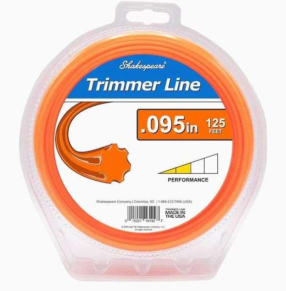 Shakespeare Trimmer Line 125 Foot Spool - Recommended For Use With ...