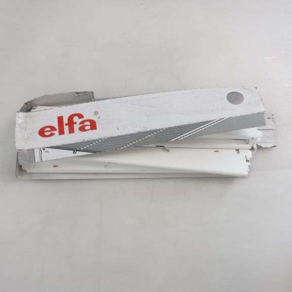 Elfa 10 Pack White 16" Shelf Brackets Thickest Part 2" Wide - Dutch Goat