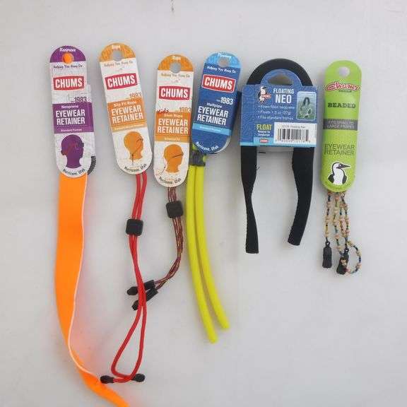 Assortment Of Chums Eyeware Retainer In Various Sizes and Styles - See Pics For Details - 6 ...
