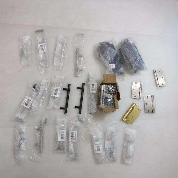 Assortment Of Hardware: Various Drawer Pulls, Hinges, And More - See ...