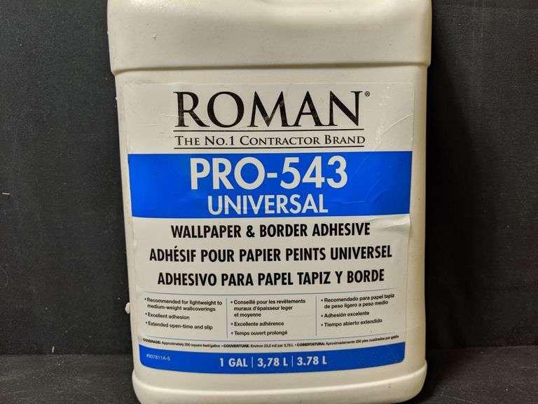Roman Pro-543 Universal Wallpaper & Border Adhesive, 1 GAL - Dutch Goat