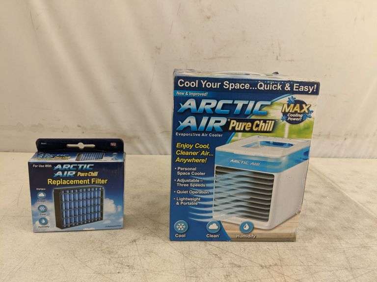 Assortment of 2 Arctic Air Pure Chill Evaporative Air Cooler and ...