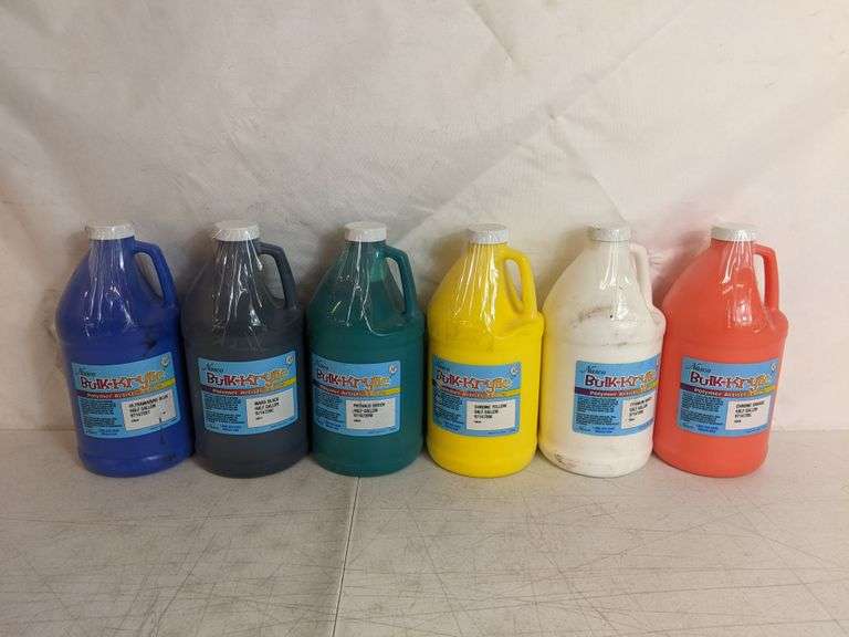 Assortment of 6 Nasco Bulk-Krylic Polmer Artists' Colors - Dutch Goat