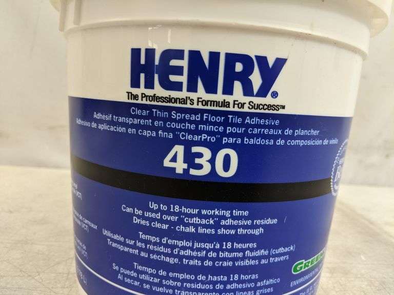 Henry Clear Thin Spread Floor Tile Adhesive 1 Gallon Broken Side Dutch Goat