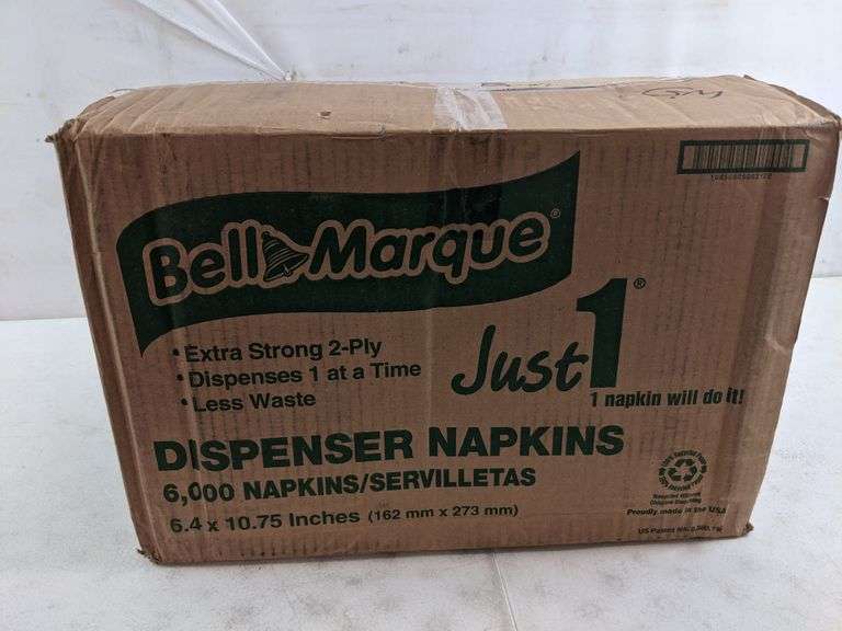Bell Marque Dispenser Napkins 6,000 Napkins, 6.4 x 10.75 in, 2 Ply ...