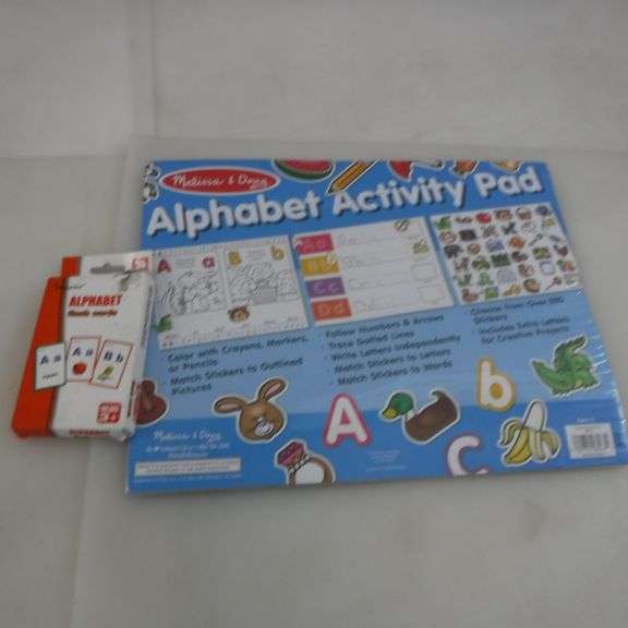 Assortment Of Kids Learning Items: Alphabet Flash Cards, Pixie Hollow ...