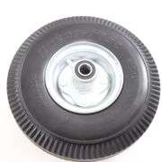 Never Flat Wheel 4.10/3.50-4 Black Sawtooth Tread 350lbs - Dutch Goat