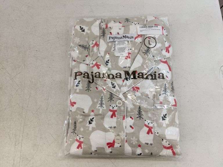 Women's Pajama Mania Polar Bear Christmas PJ Set - Large - Dutch Goat