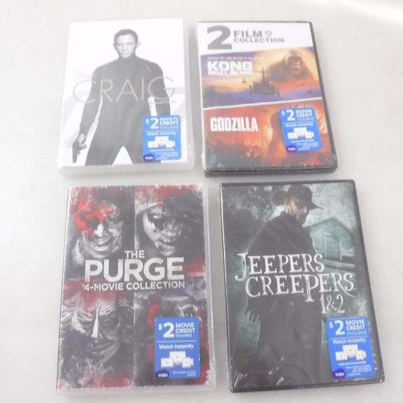 Assortment Of Movies : Daniel Craig 4 Movie Collection. Kong, Godzilla ...
