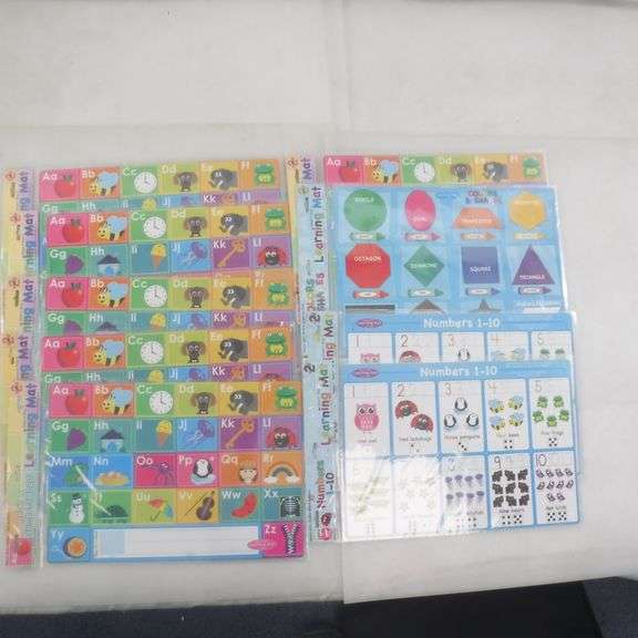 Assortment Of 10: Smart Poly 1 Colors And Shapes Learing Mat - Heavy ...