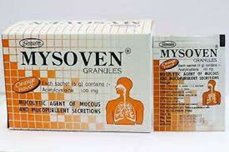 Lot of Approximately 120 Greater Mysoven Granule Sachets - Mucolytic ...