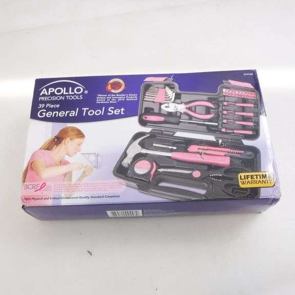 Apollo 39 Piece Pink General Tool Set DT9706P - Dutch Goat