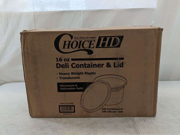 Case of Choice Deli Container & Lid - 240/240 Lids + Containers - Dutch ...