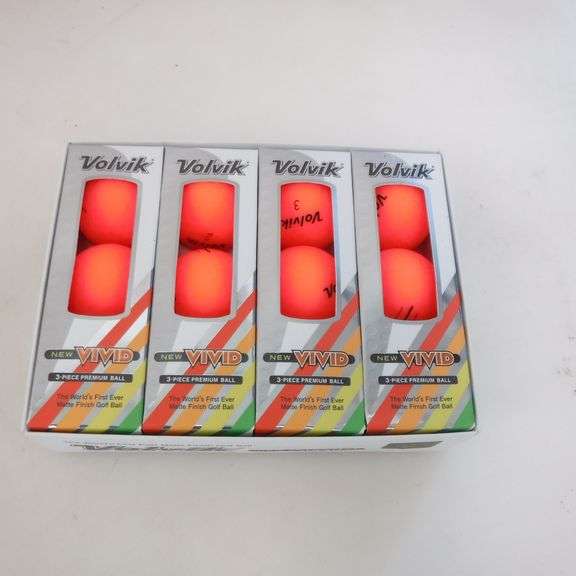 Volvik Vivid Pink Golf Balls - The World's First Ever Matte Finish Golf ...