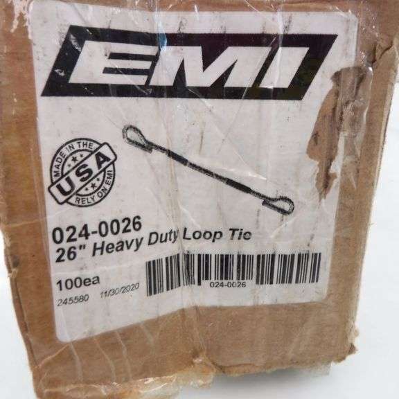 Box of 100 EMI 26" Heavy Duty Loop Ties - Is Designed For Securing and ...