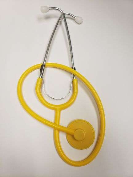 Lot Of 5: Kerma Disposable Yellow Stethoscope With Chrome Binaural 22 ...
