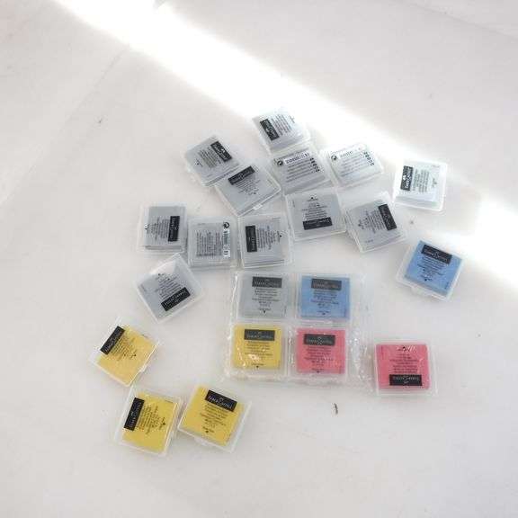 Lot of 21 Faber-Castell Kneadable Art Eraser - Assorted Colors of Blue ...