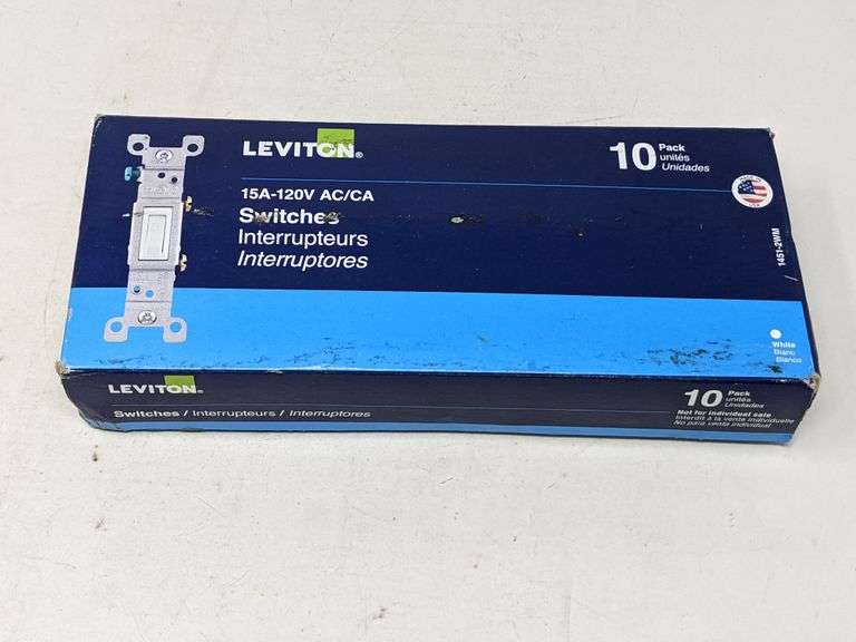 Leviton 15A-120V AC/CA Switches - 10 Pack - Dutch Goat