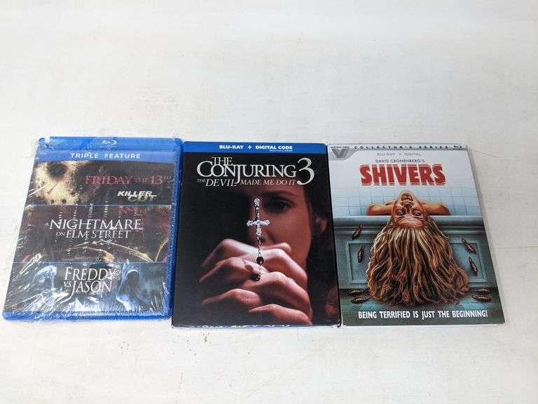 Assortment of 3 Horror Blu-Ray Movies - All Rated R - Dutch Goat