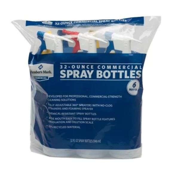 Member's Mark Commercial Wide Mouth 360˚ Spray Bottle (6 pk.) - Dutch Goat