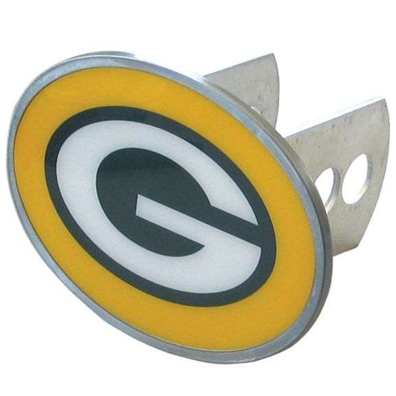 Green Bay Packers Oval Metal Hitch Cover Class II and III - Dutch Goat