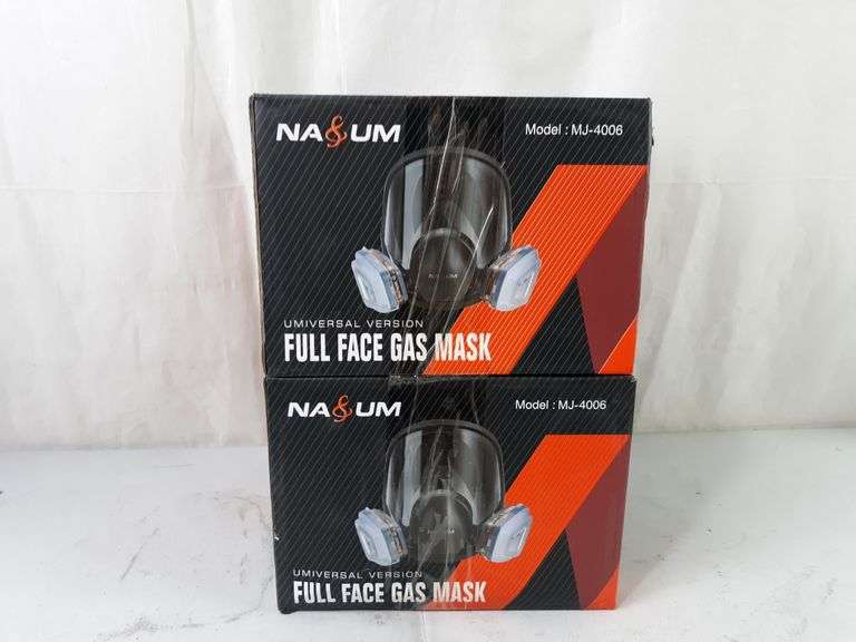 Lot of 2 Nasum Universal Version Full Face Gas Mask - MJ-4006 - Dutch Goat