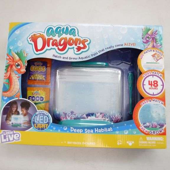 Little Live Aqua Dragons, Deep Sea Habitat, Led Light Up Tank Hatch And ...