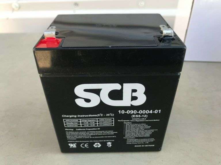 SCB 12V 5AAH SLA Battery Replacement For MK ES5-12SA - Battery Has Many ...