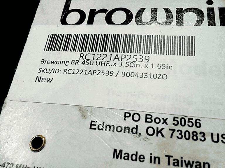 Browning BR-450 UHF Land Mobile Base Antenna, 32 inch Stainless Steel ...