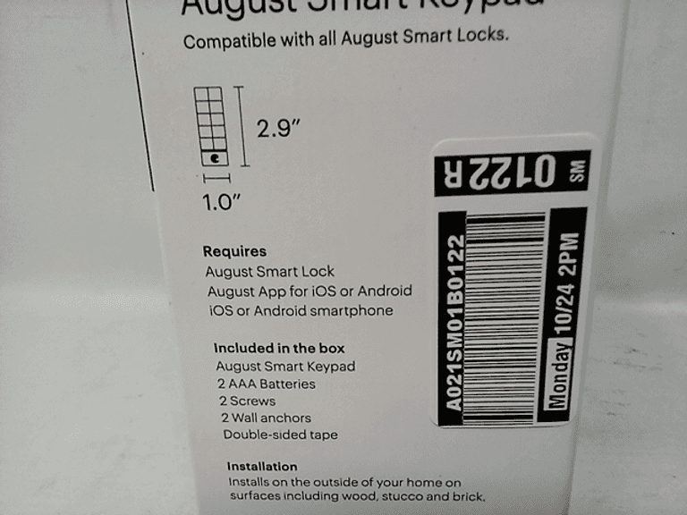 August Smart Keypad - Secure, Code-based Home Entry for your August ...