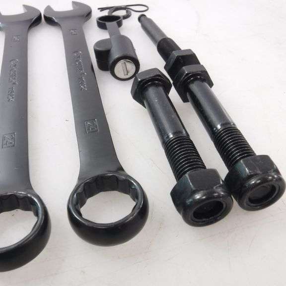 Set Of Tools: Includes Two 34mm Yonk Wrenches, 3 Large Hex Head Bolts ...