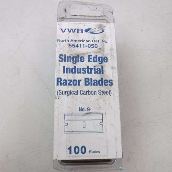 VWR Single Edge Industrial Razor Blades 100 Pack (Surgical Carbon Steel ...