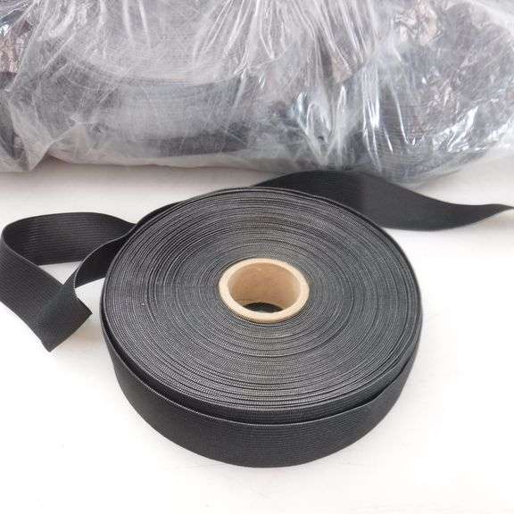Large Bag Of Bulk Elastic Material, 1" Black Band (See Pics For More ...