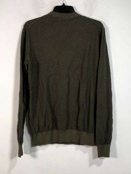 Men's Hugo Boss Long Sleeve Knit Pullover, Size M - Dark Green - Dutch Goat