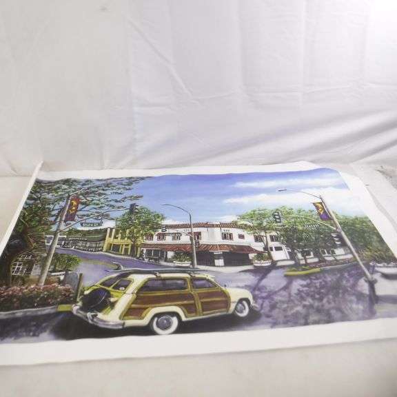 Large Street View Canvas 52.5" x 37" - Can Be Pinned On Wall, Framed ...