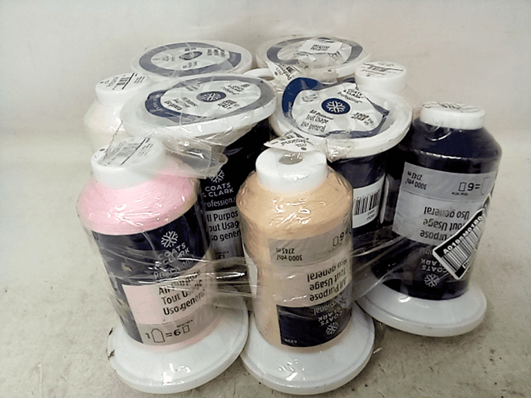 Assortment of 10 Thread Spools - Assorted Color and Size - Dutch Goat